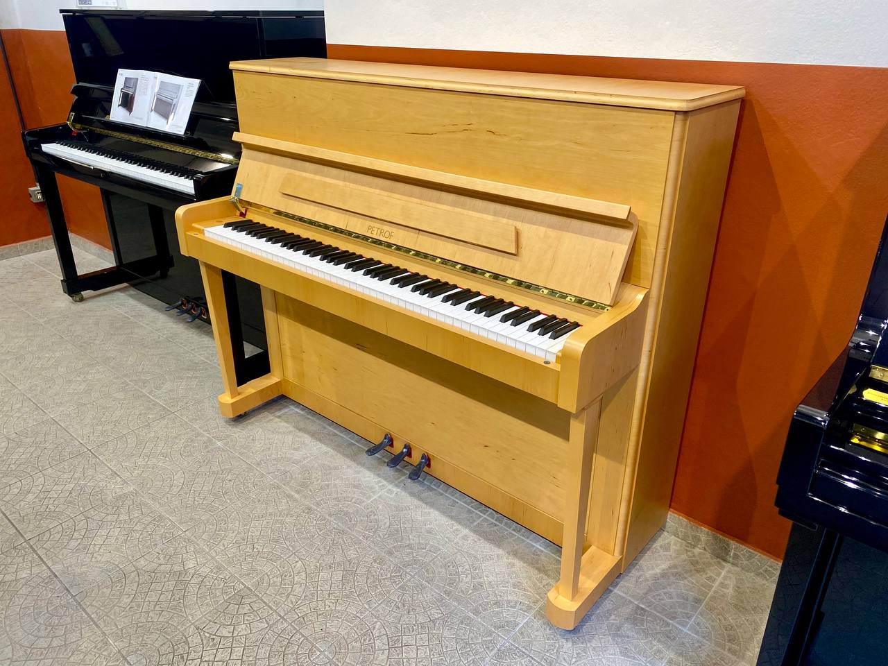 Petrof P118 P1 ontano satinato – Pianoforti Bergamini